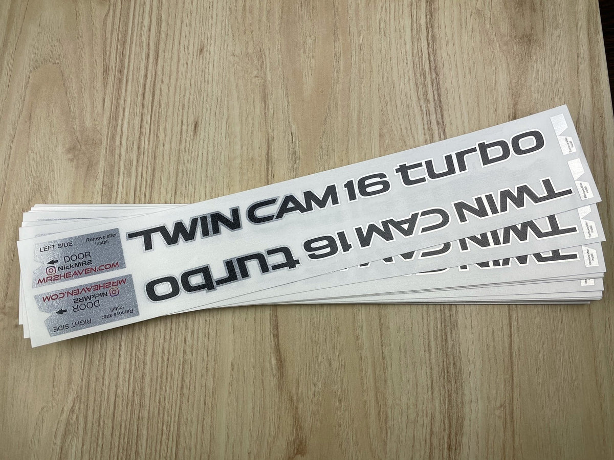 Twin Cam 16 turbo decal set – Nick MR2